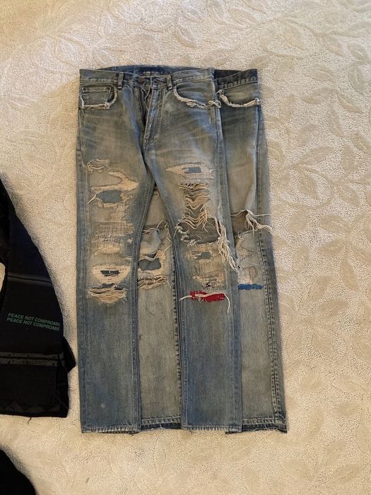 Undercover Undercover “68" Blue Yarn Jeans - SS10 Reissue | Grailed