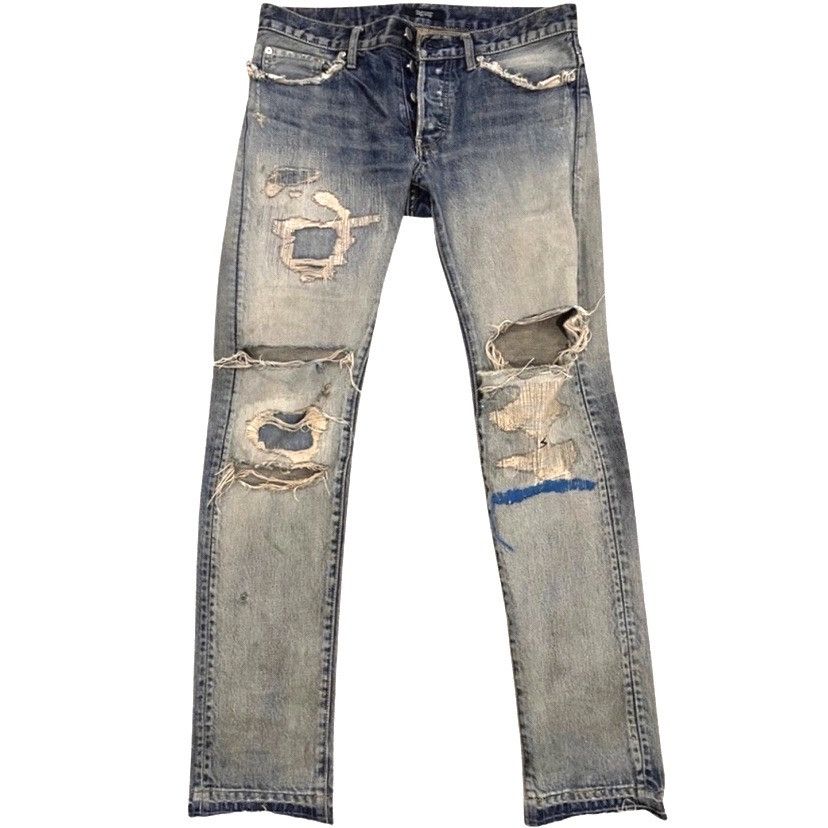 Undercover Undercover “68" Blue Yarn Jeans - SS10 Reissue | Grailed