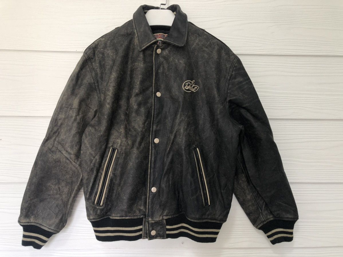 Diesel Diesel Colorado Hide leather varsity jacket | Grailed