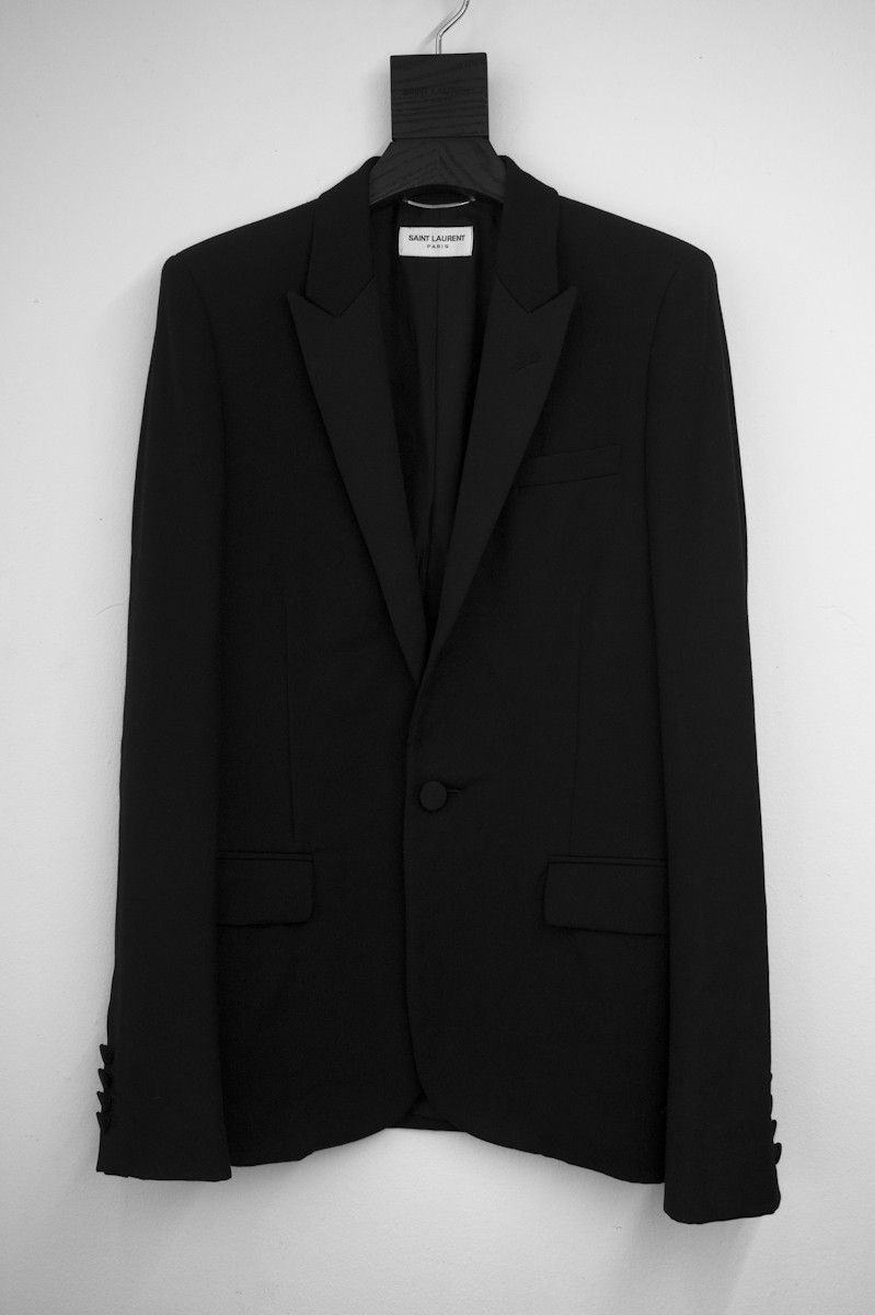 Hedi Slimane × Saint Laurent Paris FW13 Le Smoking Jacket Sz 44 | Grailed