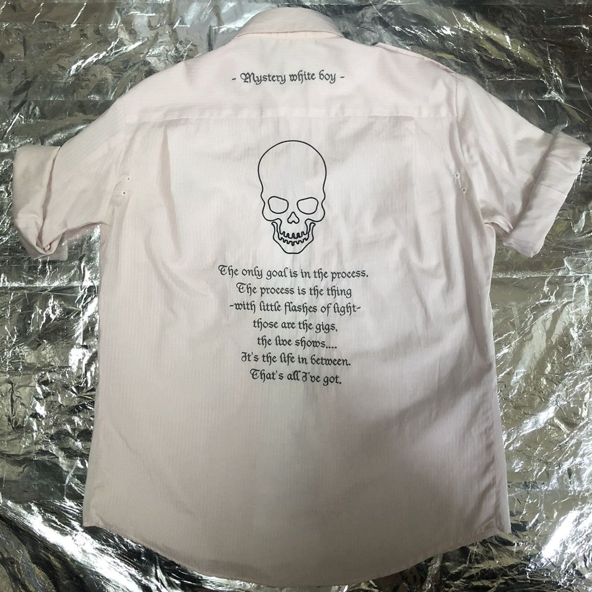 Number (N)ine 01SS TIME MIGRATION SKULL BUTTON LESS SHIRTS | Grailed