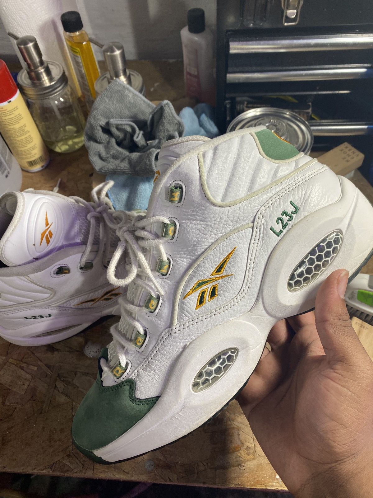 Iverson Question × Reebok LeBron SVSM Reebok Question Sample | Grailed