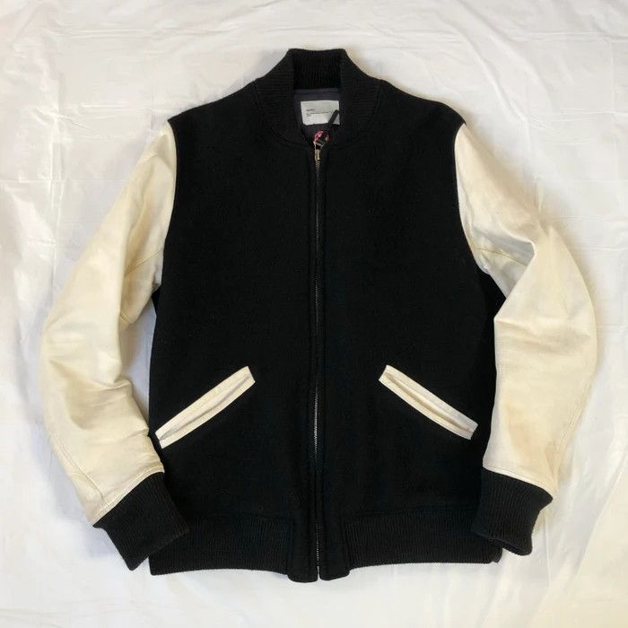 Visvim Leather Wool Varsity Jacket FW07 | Grailed