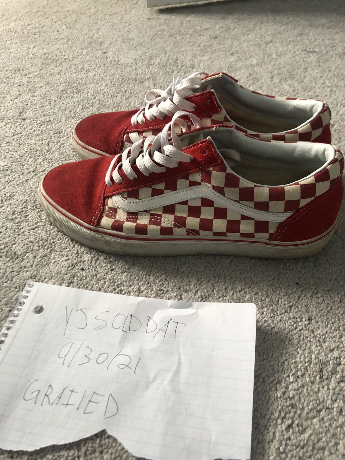 Vans Red Checkered Vans | Grailed