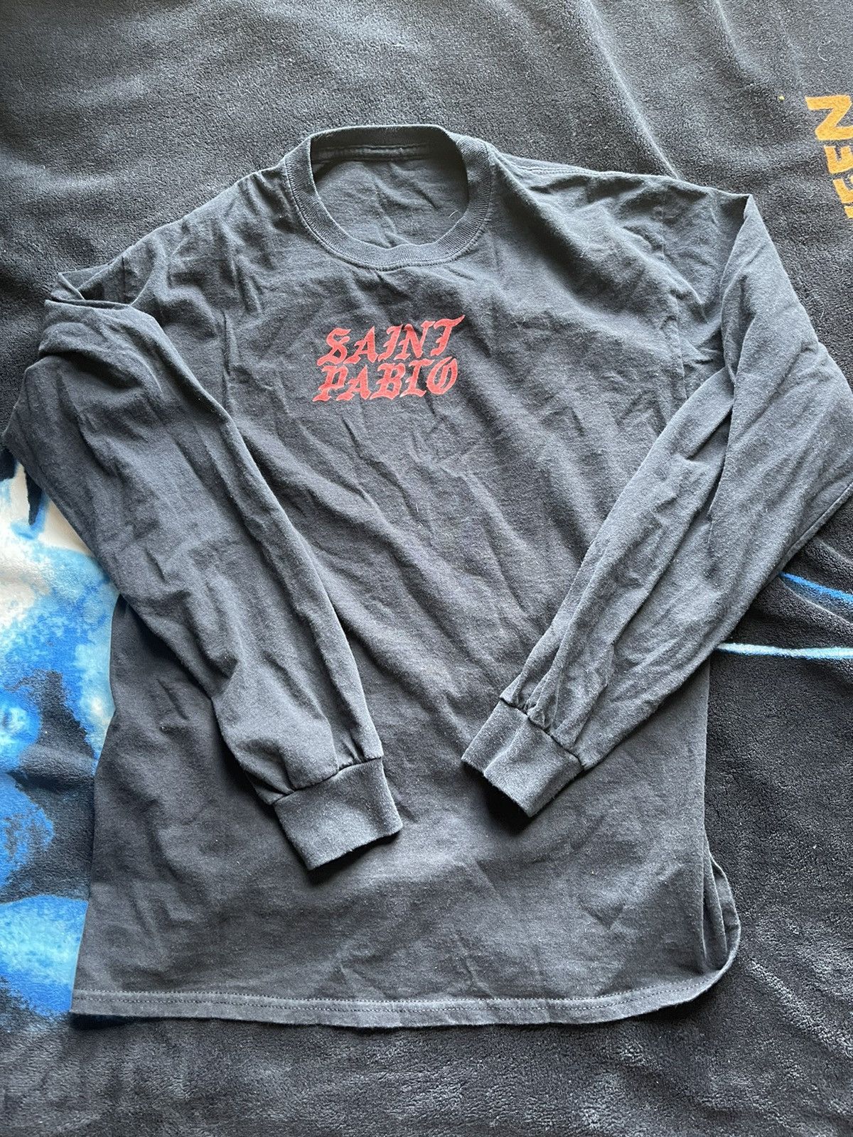 Kanye West Saint Pablo Kim Kardashian Tennis Tour Merch Longsleeve Tee ...