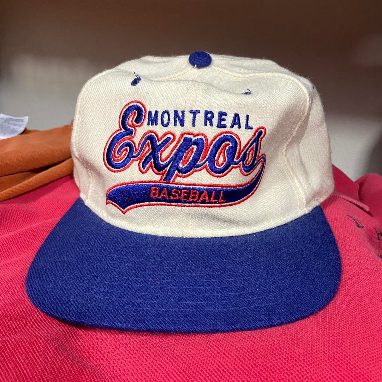 Vintage 80’s Montreal Expos Wool Starter Script Leather Strapback | Grailed