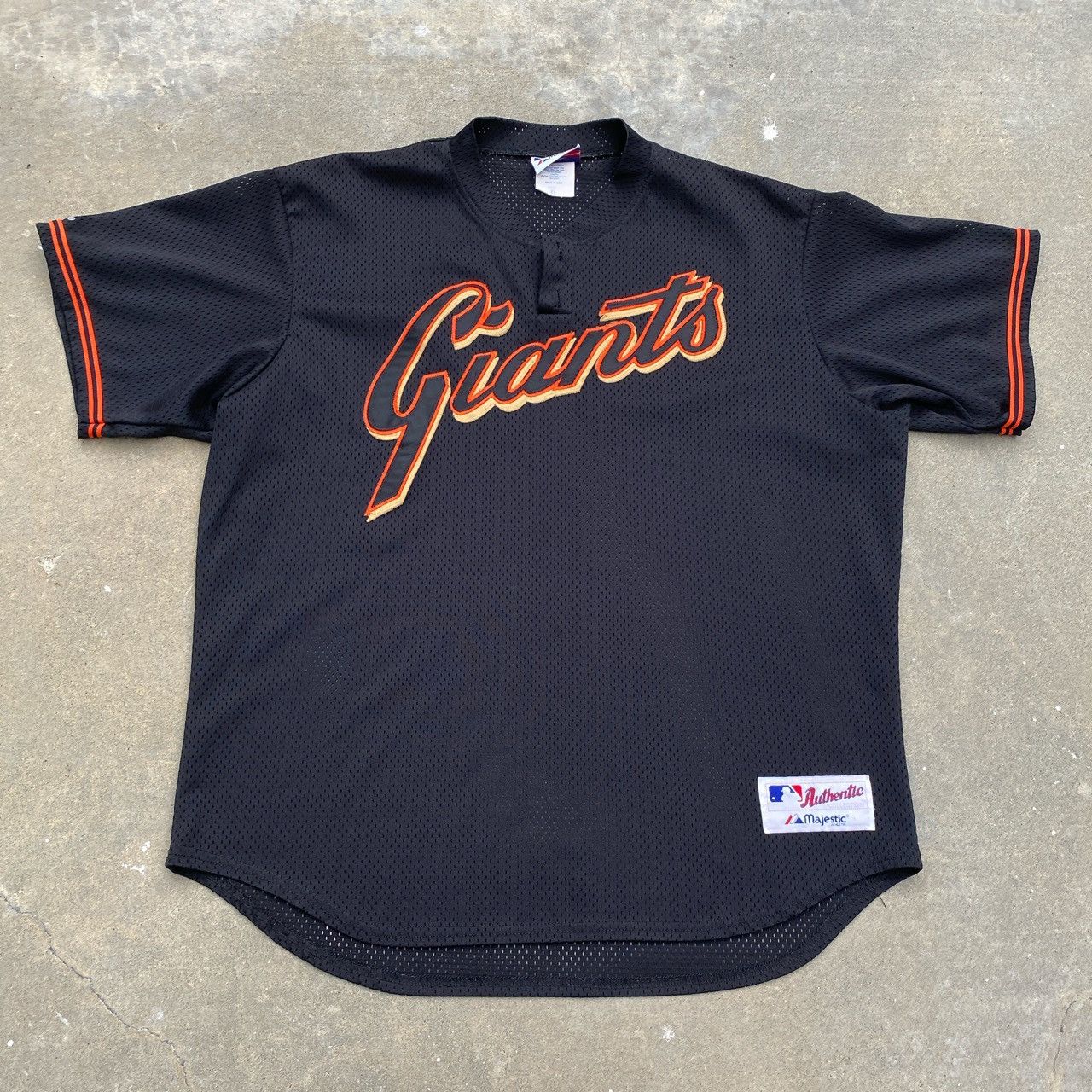Majestic × Vintage Vintage 90s San Francisco Giants black Jersey ...
