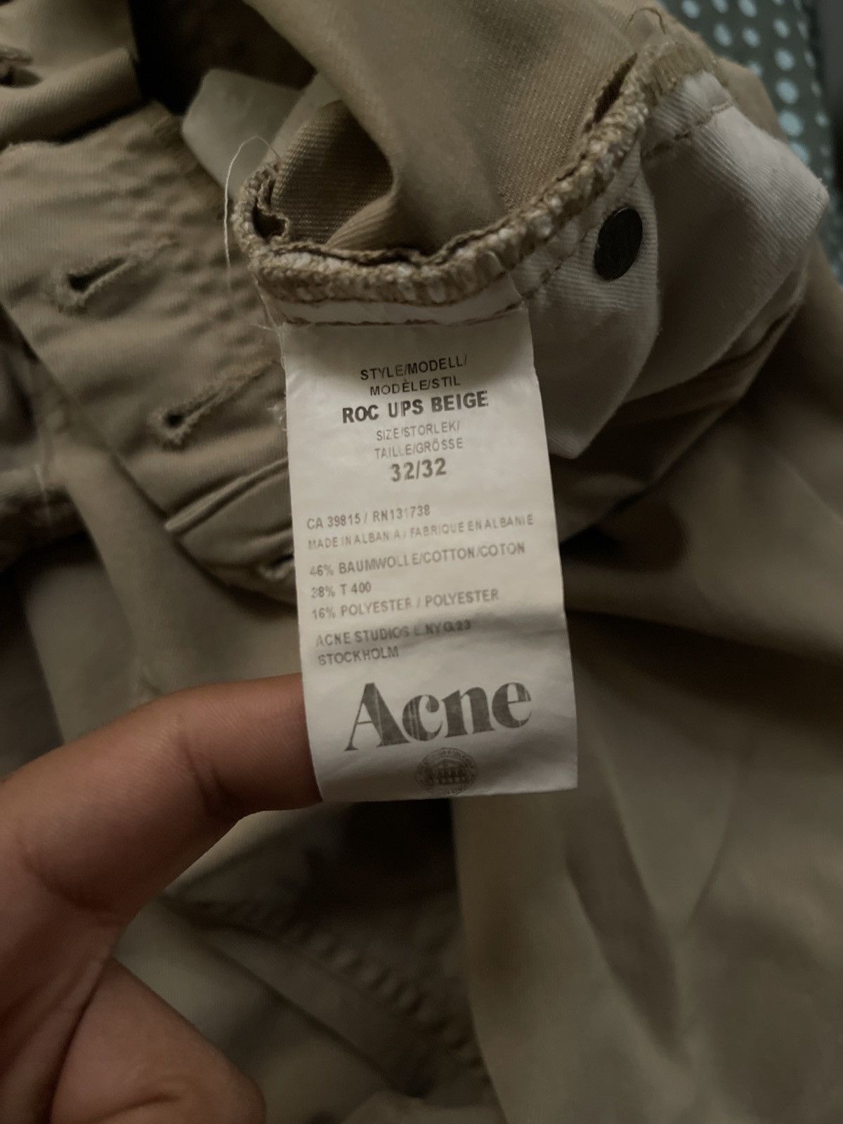 Acne Studios Acne Studios ROC UPS BEIGE Denim Pants. | Grailed