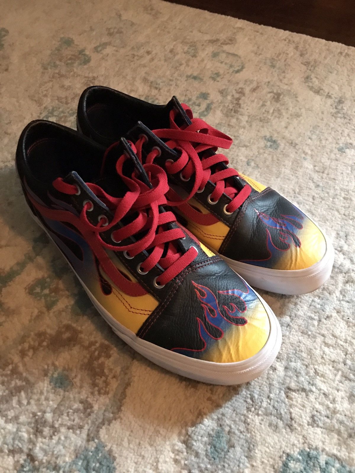Vans CUSTOM FLAME VANS | Grailed