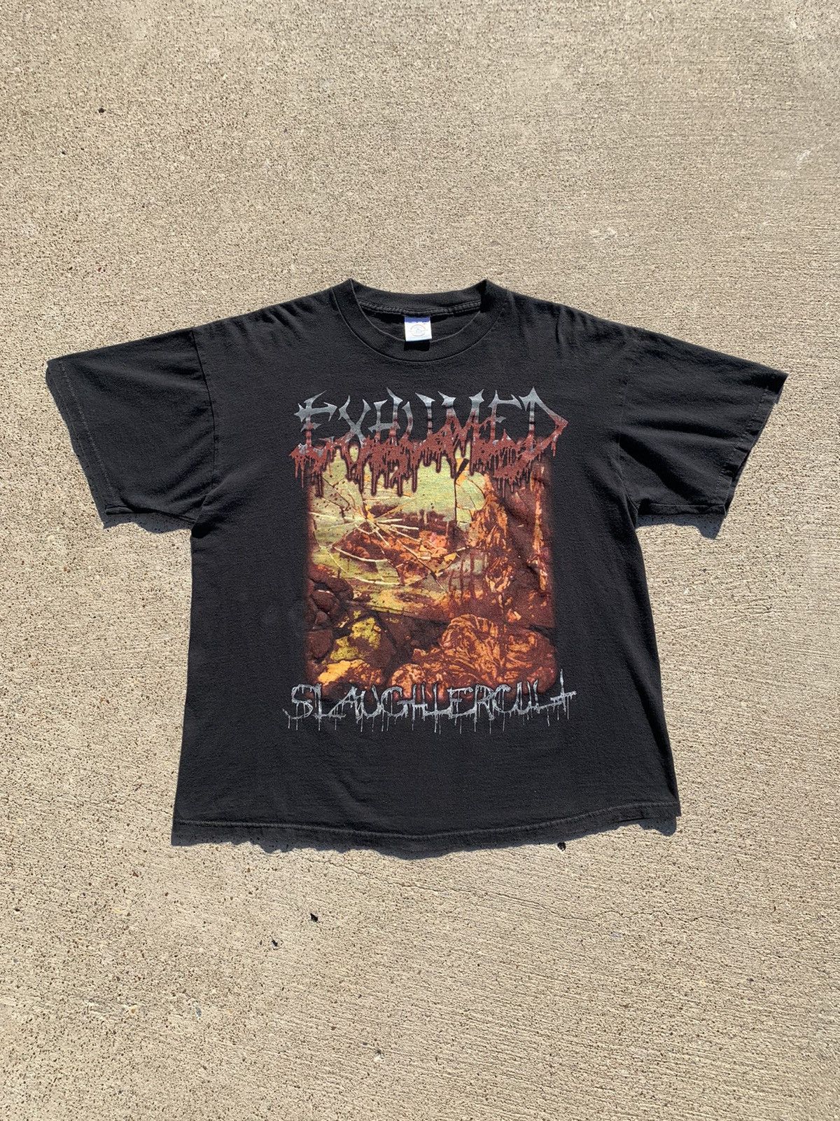Vintage Exhumed 2000 Slaughtercult Tour Tee | Grailed