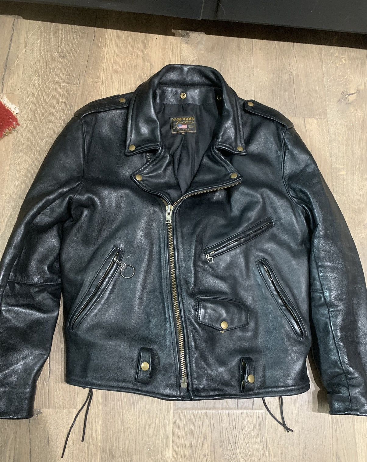 Vanson Leathers Custom Highwayman Leather Jacket | Grailed