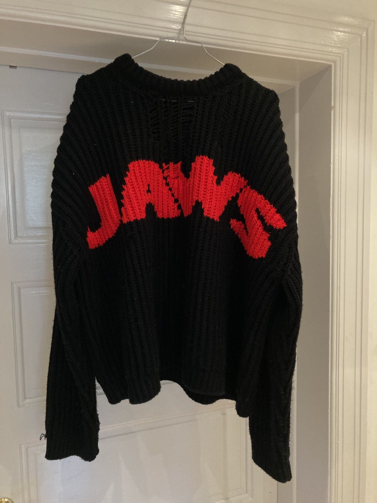 Calvin Klein 205W39NYC × Raf Simons Iconic Jaws Distressed Intarsia ...