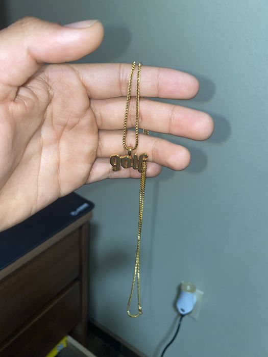 Golf Wang Golf chain Gold | Grailed