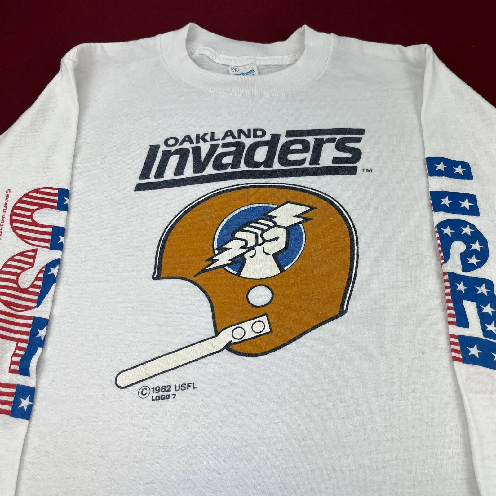 Vintage Vintage 1982 USFL Oakland Invaders US Football League Shirt ...