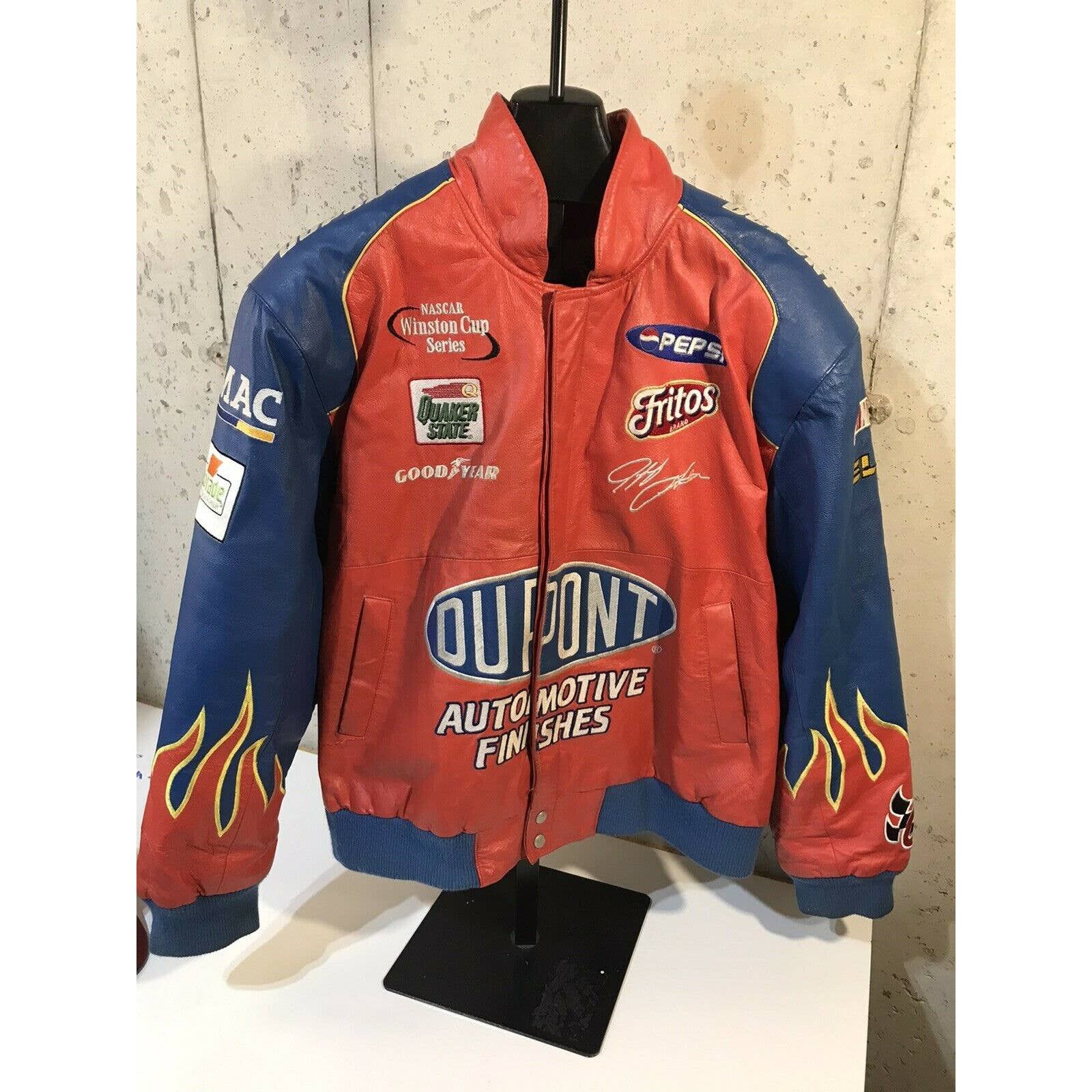 Jeff Hamilton NASCAR Jeff Gordon Leather Jacket Chase Sz XL JEFF ...