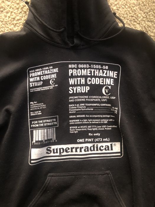 Superrradical Superrradical Promethazine Codeine Hoodie | Grailed