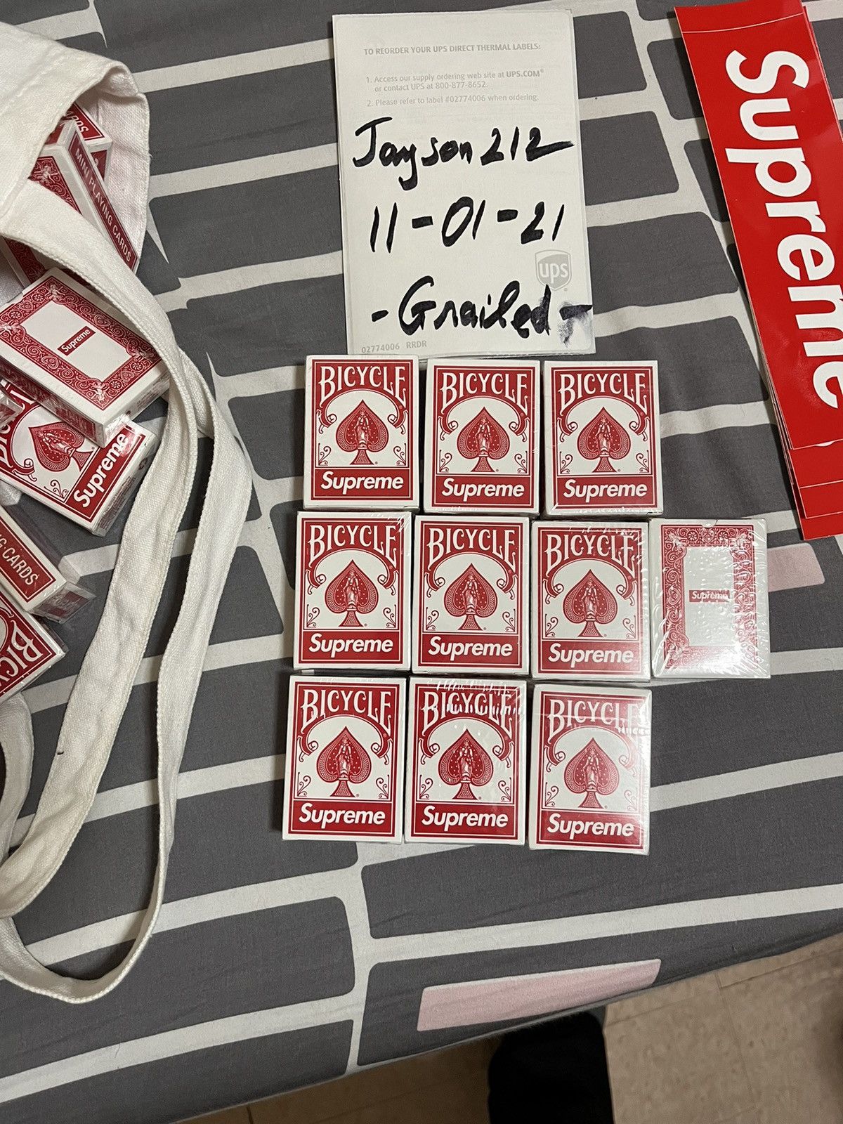 Supreme Supreme Mini Playing Card Deck ( set of 10 ) | Grailed