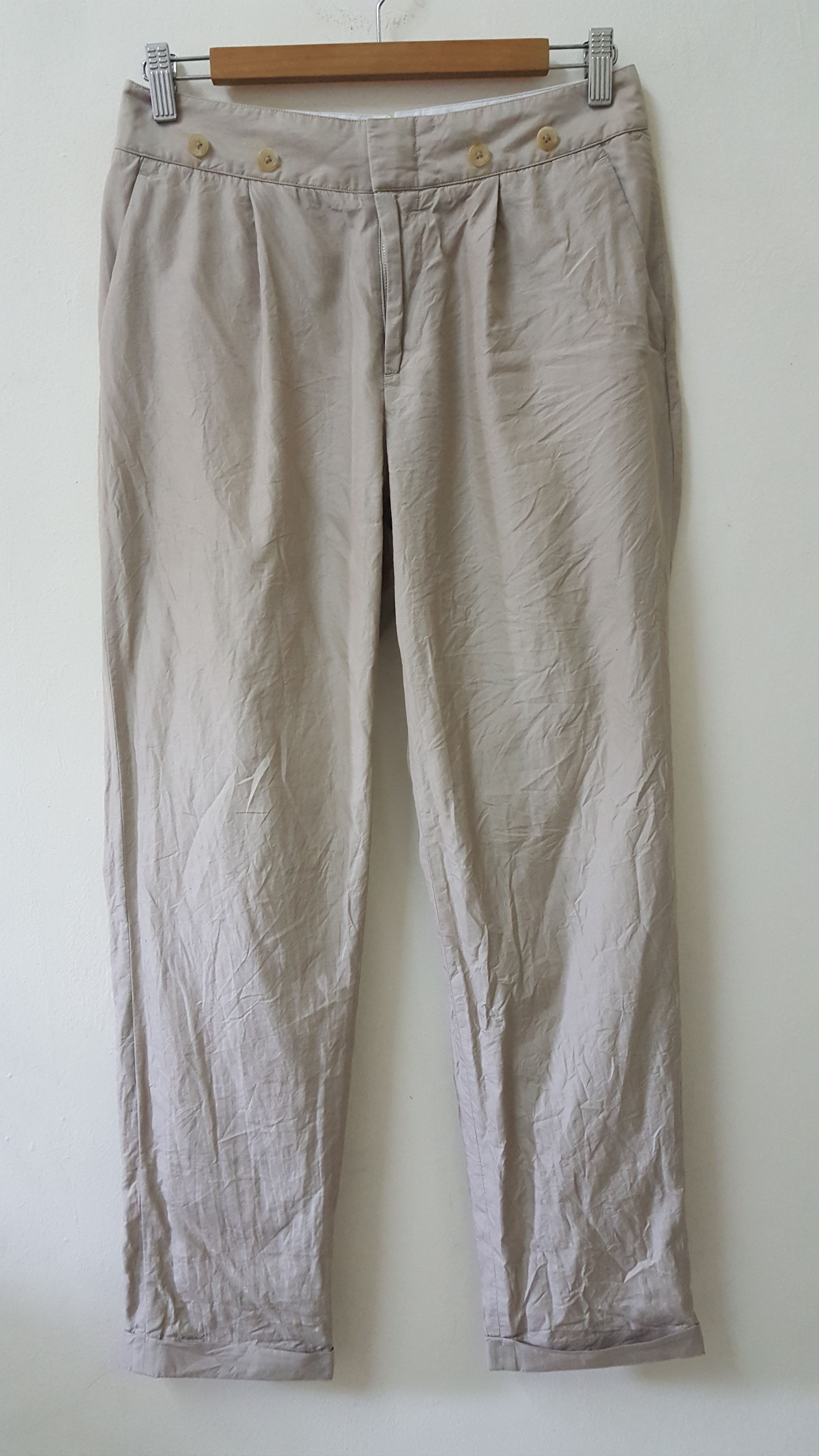 Margaret Howell GRAIL 🔥 MHL BUCKLE BACK BUTTON WAIST CHINO TROUSER ...