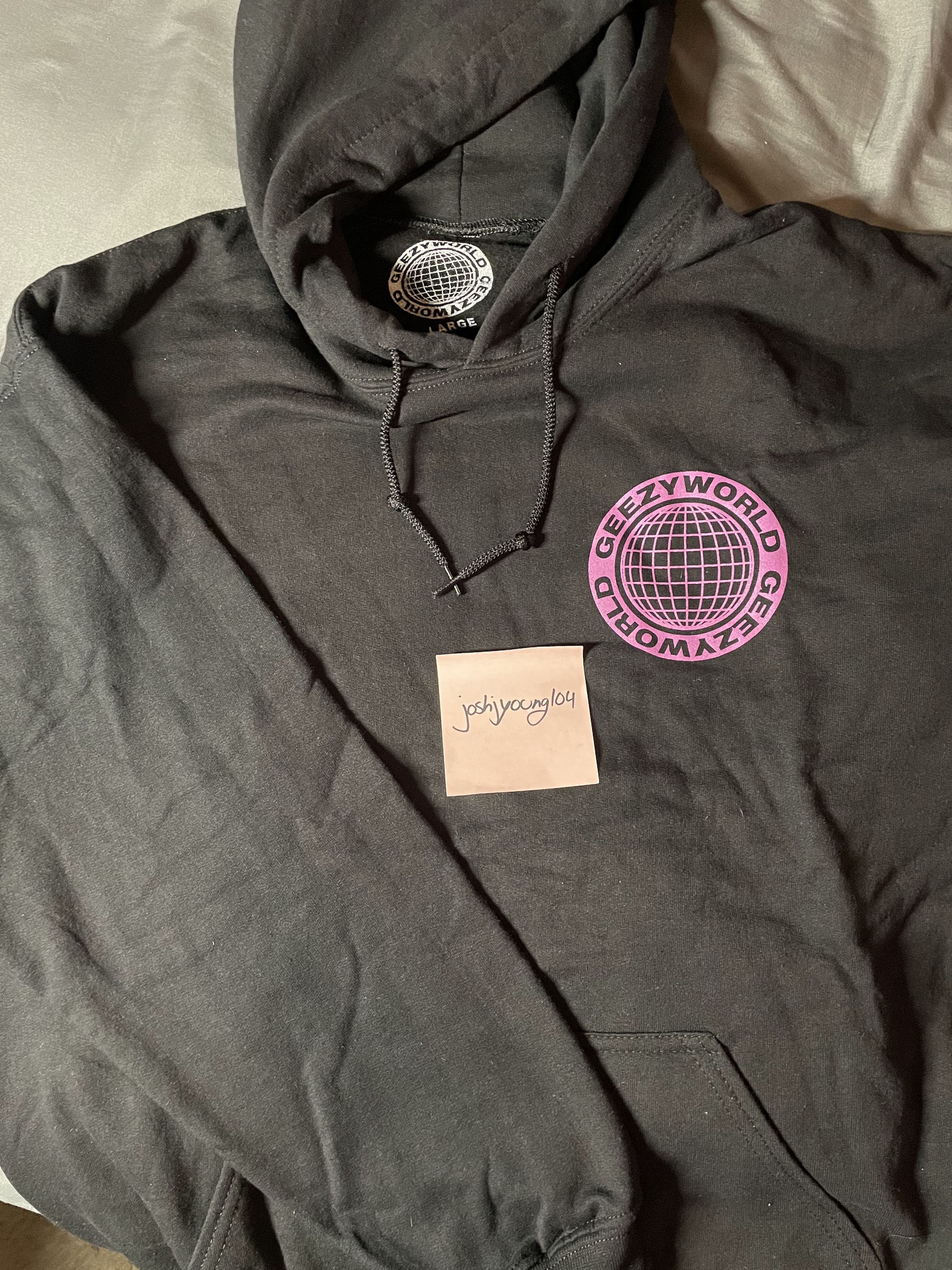 Streetwear OhGeesy x Geezy World Album Merch Hoodie Black/Purple | Grailed