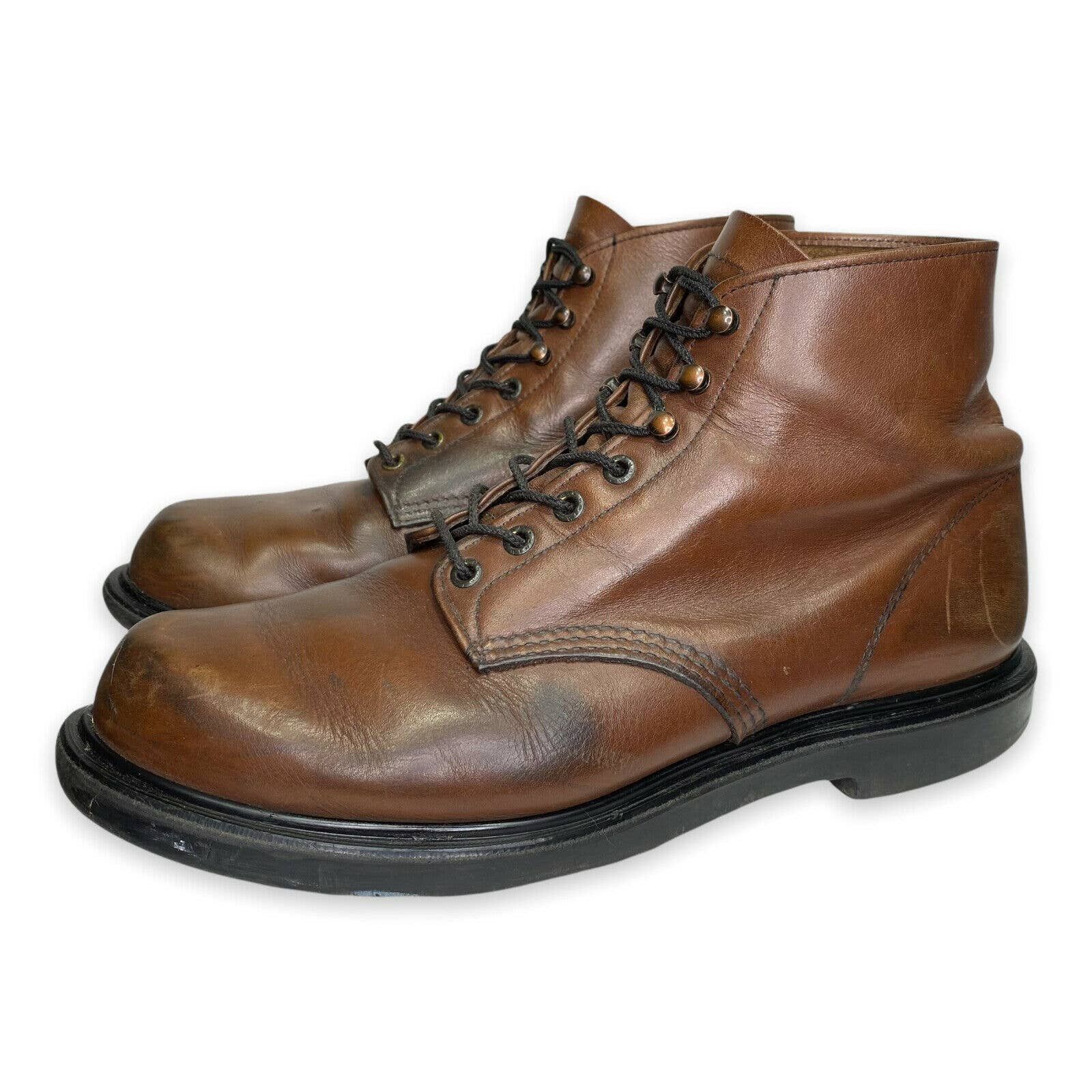 Red Wing Red Wing Supersole 952 Brown Leather Soft Toe Work Boots | Grailed