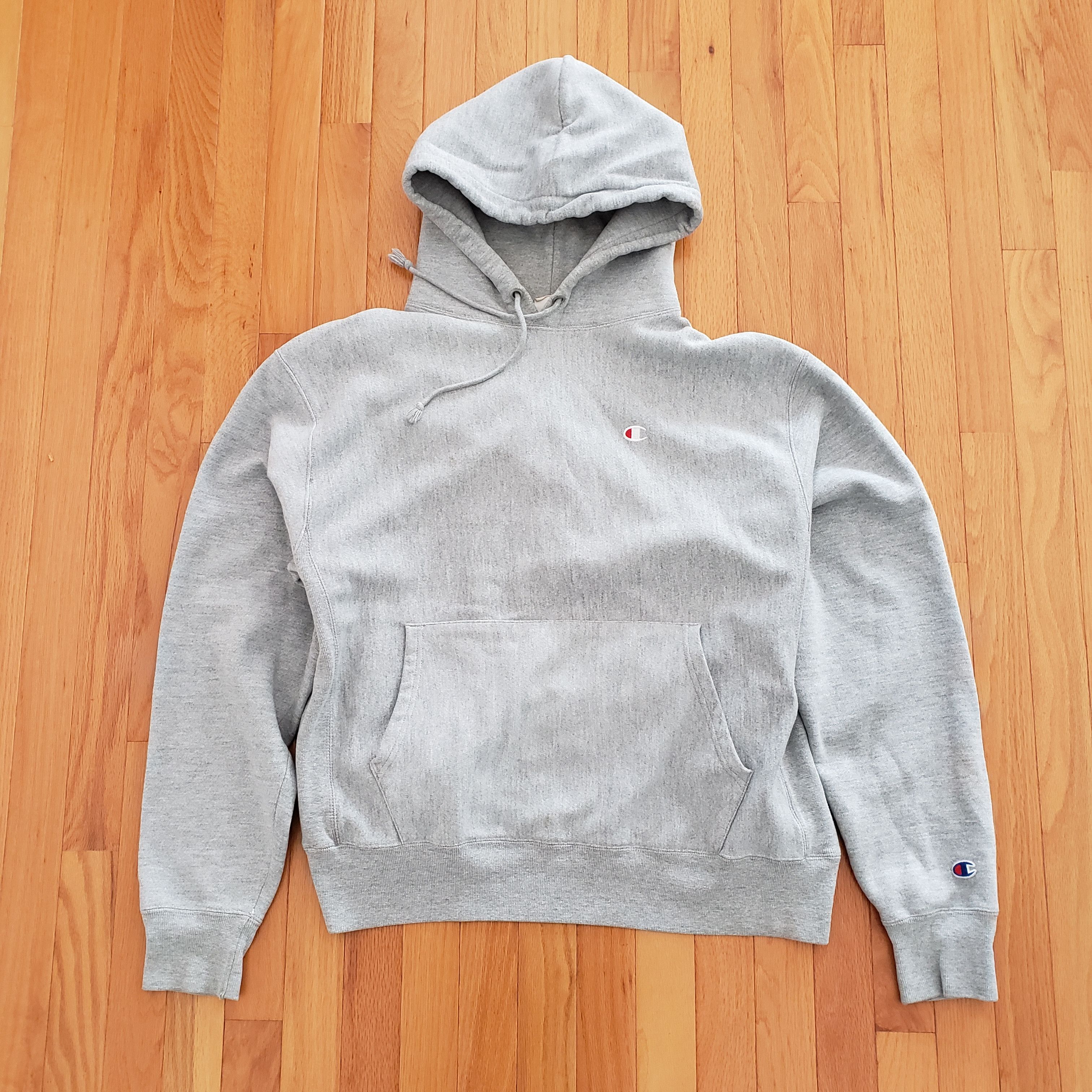 Champion gray champion hoodie | Grailed