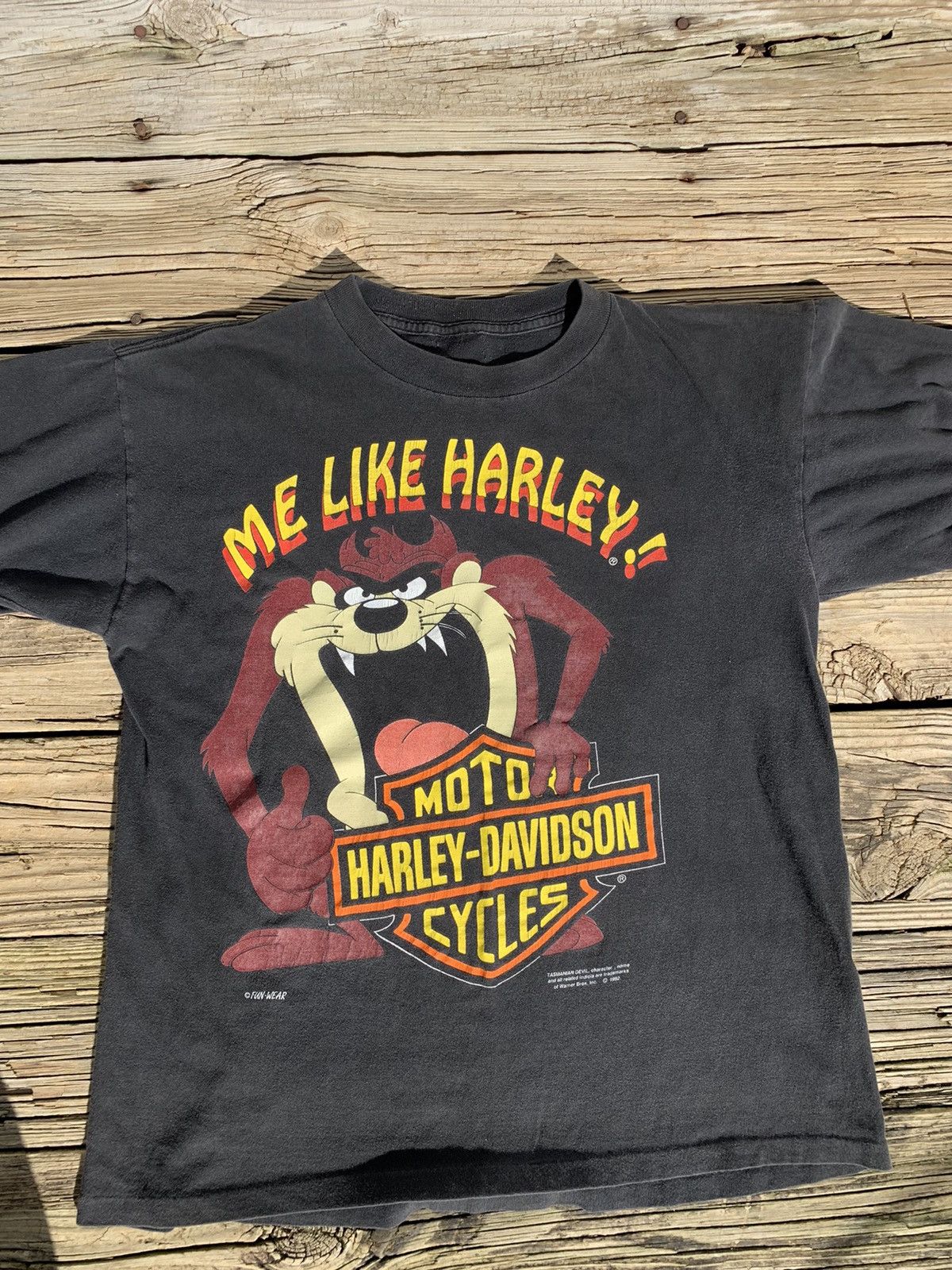 Harley Davidson × Vintage × Warner Bros Vintage 1992 Taz Harley ...