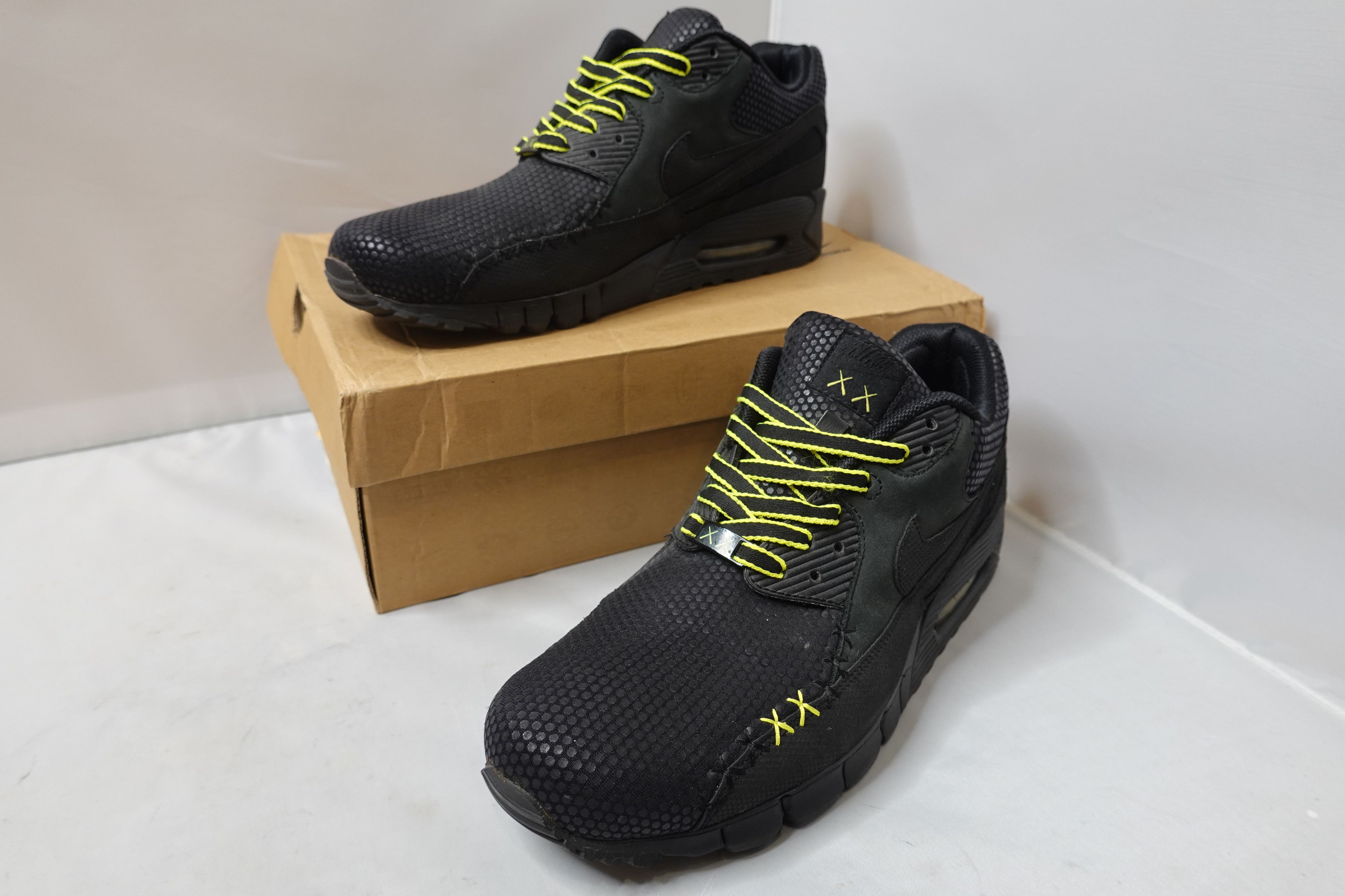 Kaws × Nike Nike Air Max 90 Kaws Black Volt | Grailed
