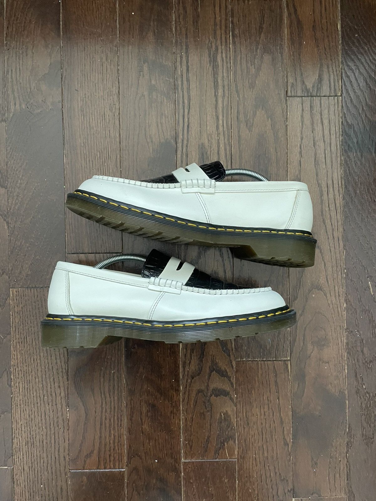 Stussy Stussy Doc Marten Penton Loafer Croc Leather Black / White | Grailed