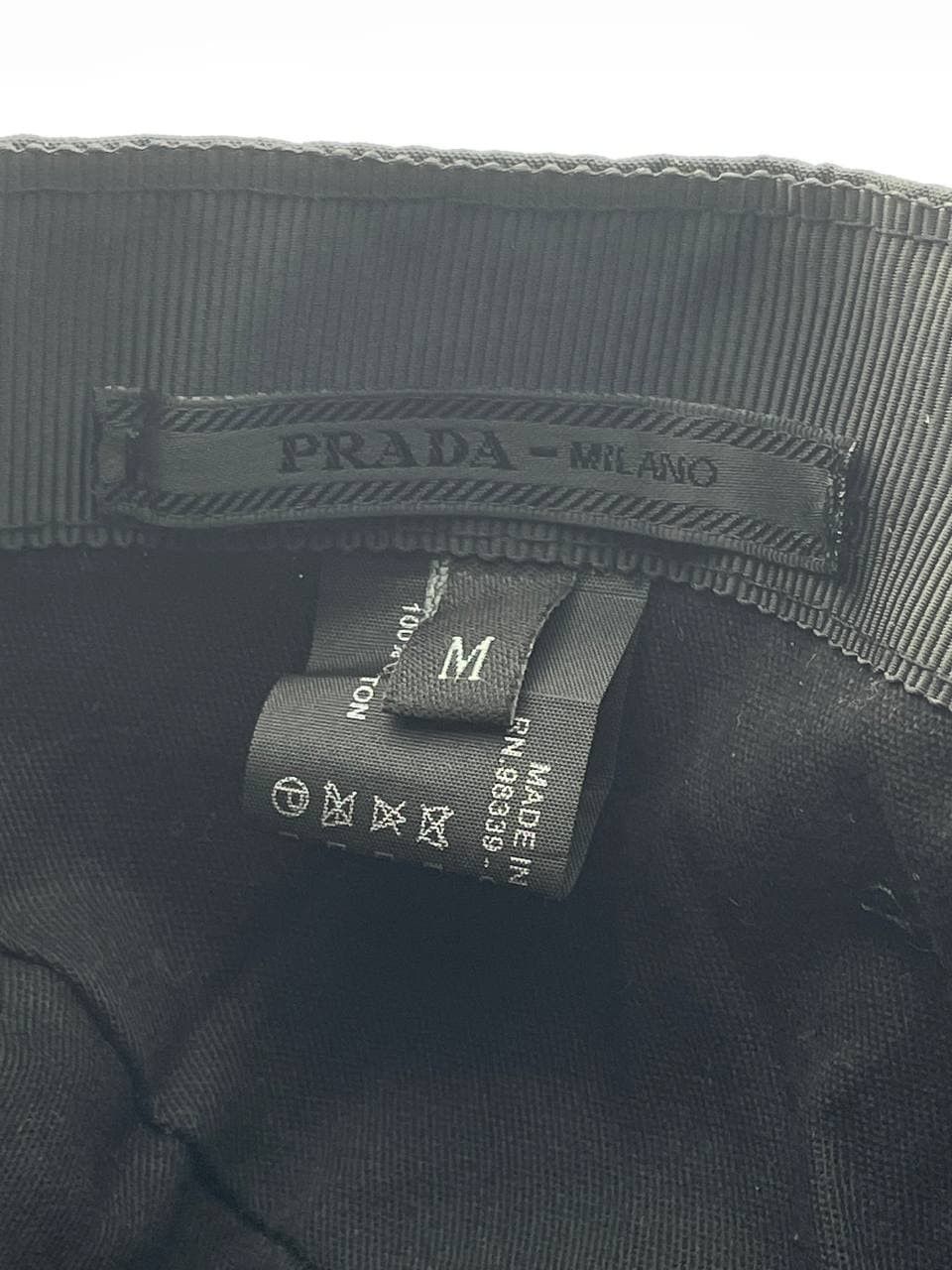Prada Prada Nylon Mesh Panel Baseball Cap Triangle Logo One Size | Grailed