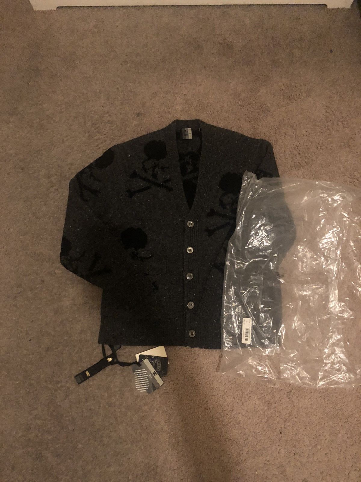 Kith Kith x mastermind WORLD Knit Cardigan Black | Grailed