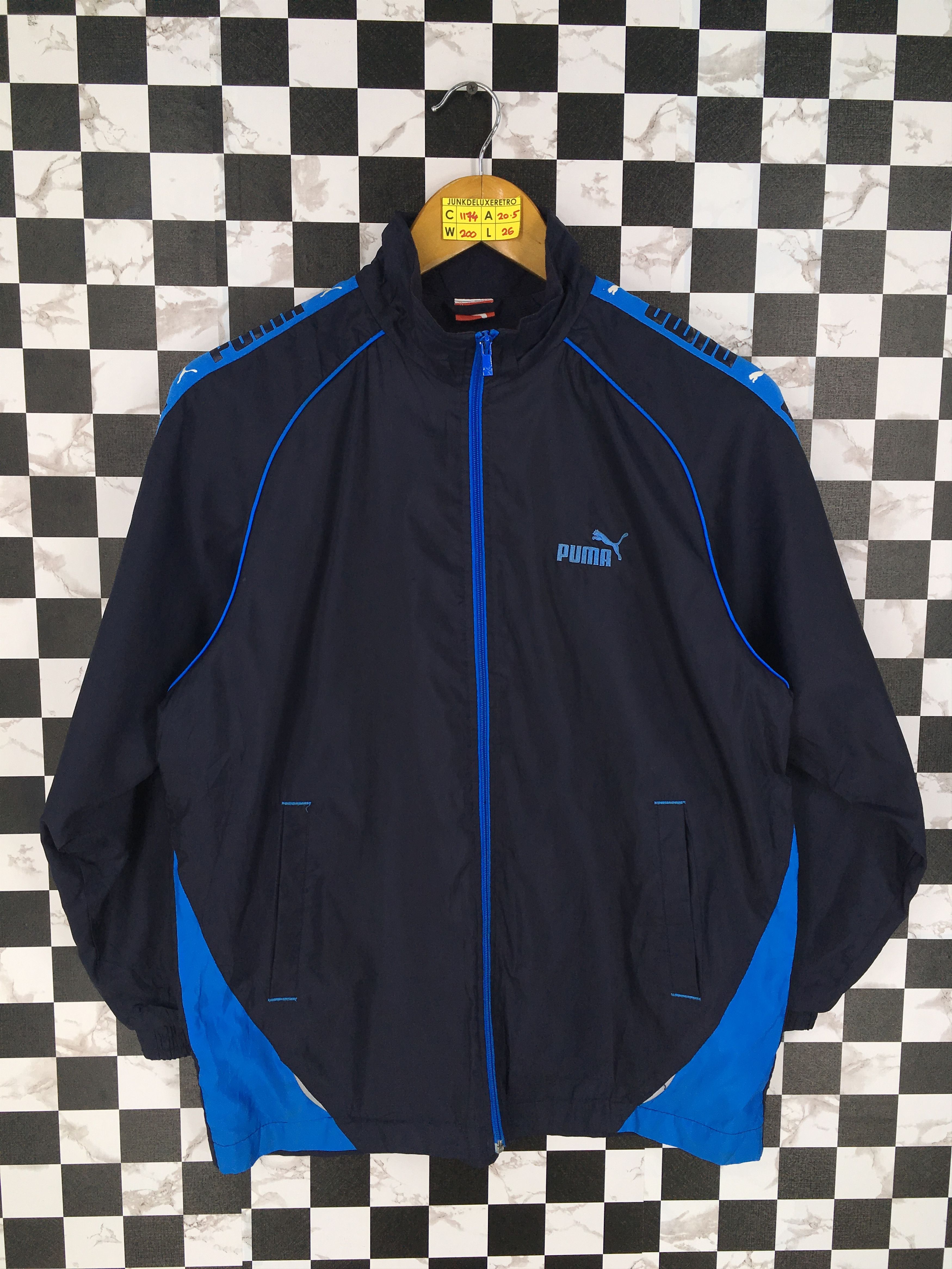 Puma × Sportswear × Vintage Vintage 90's Puma Windrunner Jacket Medium ...