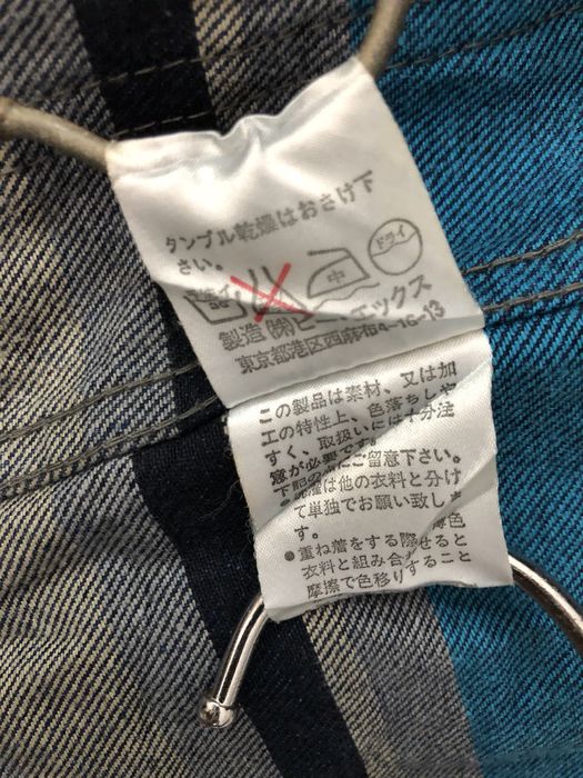 Japanese Brand Vintage RUPERT Japan Border Striped Jailer Denim Jacket ...