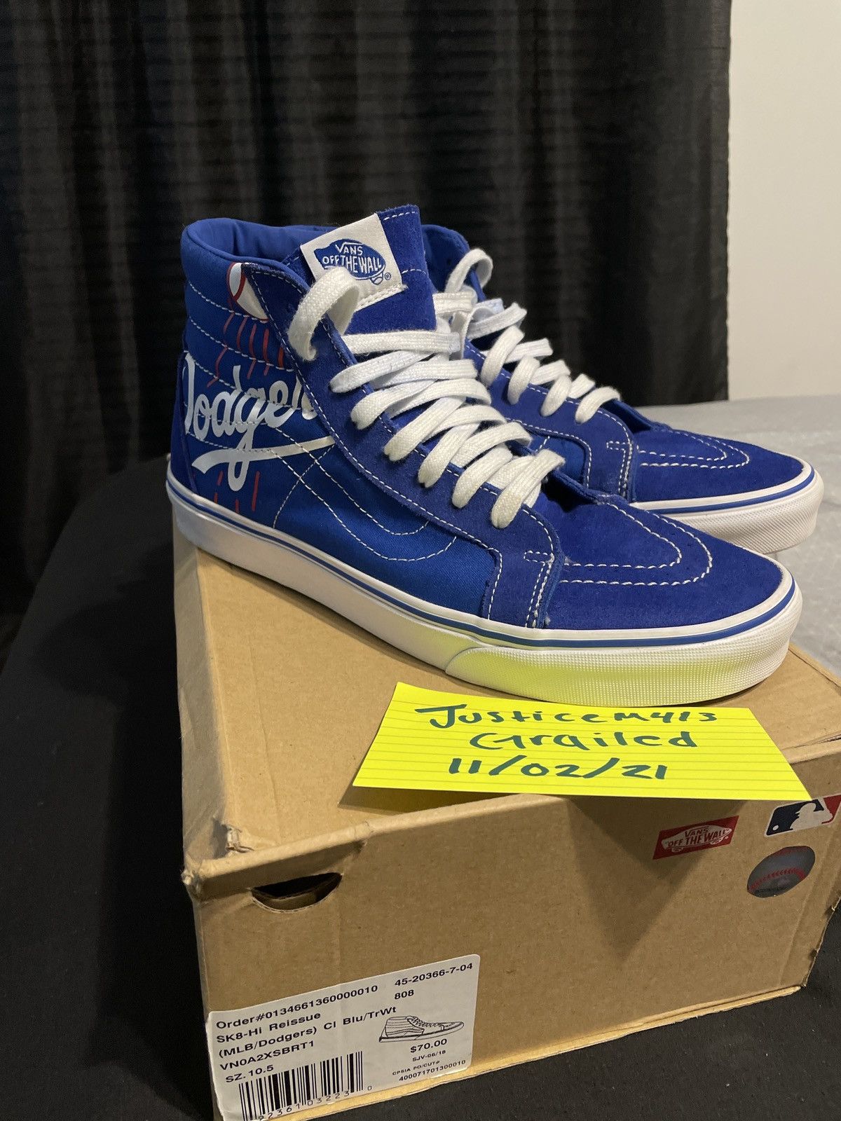 MLB × Vans MLB x SK8-Hi Reissue Dodgers | Grailed