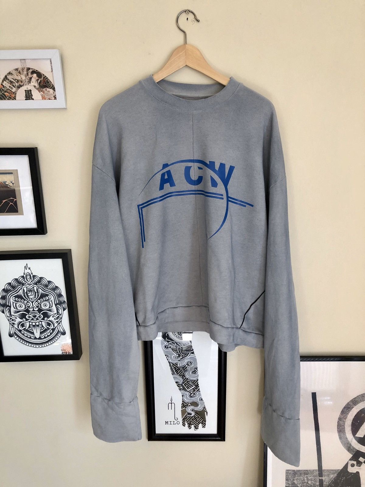 A Cold Wall A-Cold-Wall ACW Logo crewneck with long sleeves | Grailed