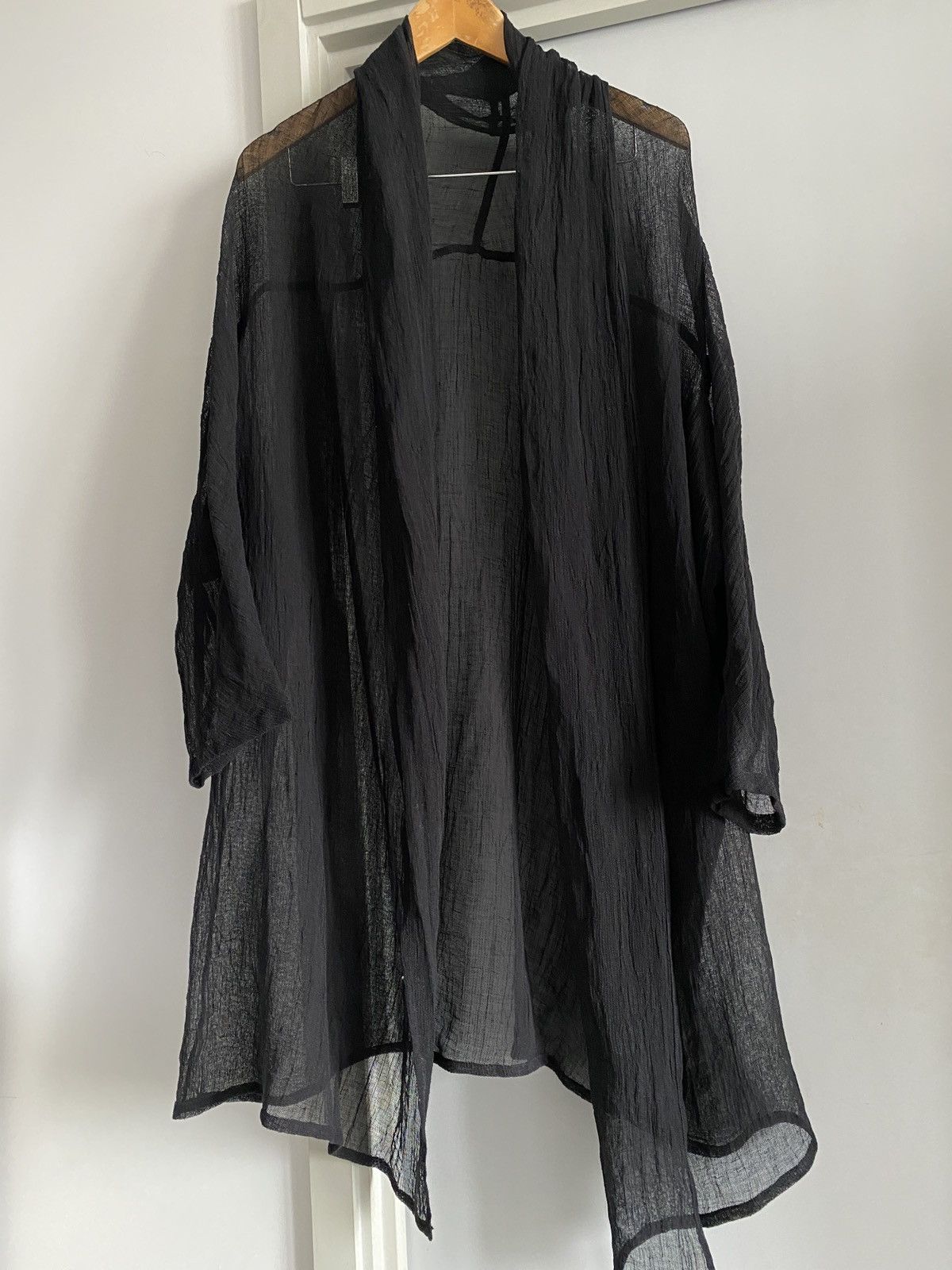 Yohji Yamamoto Yohji Yamamoto Silk Hooded Cloak | Grailed