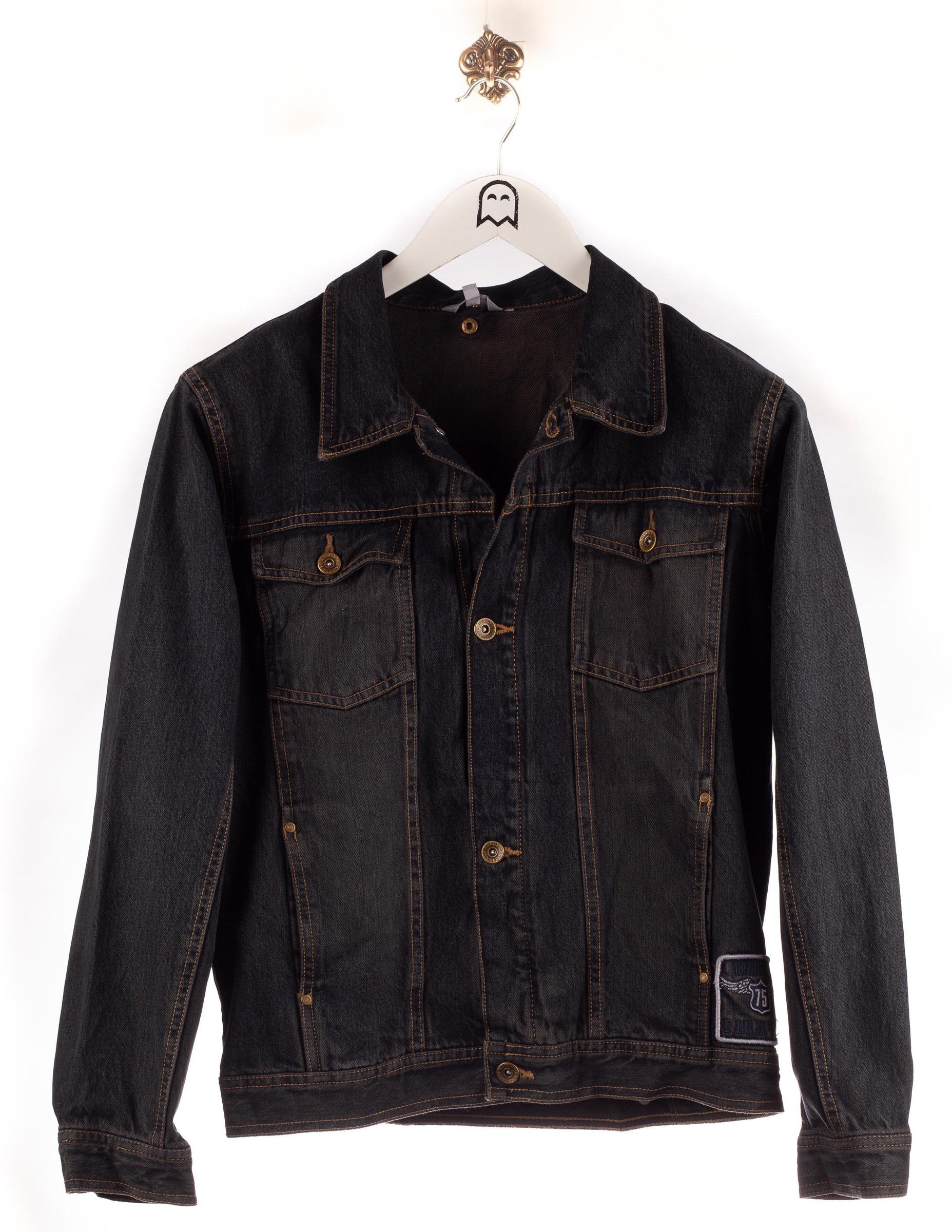 Rare Vintage TCM Denim Jacket Dark Denim Look Navy | Grailed