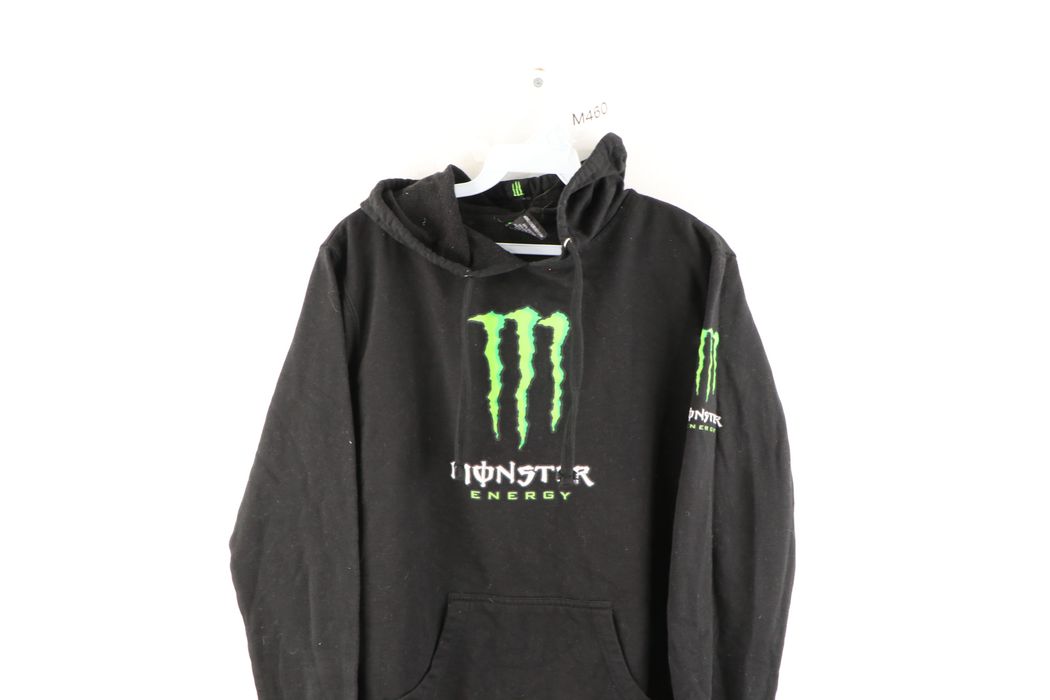 Vintage Monster Energy Center Logo Faded Hoodie Sweatshirt | Grailed
