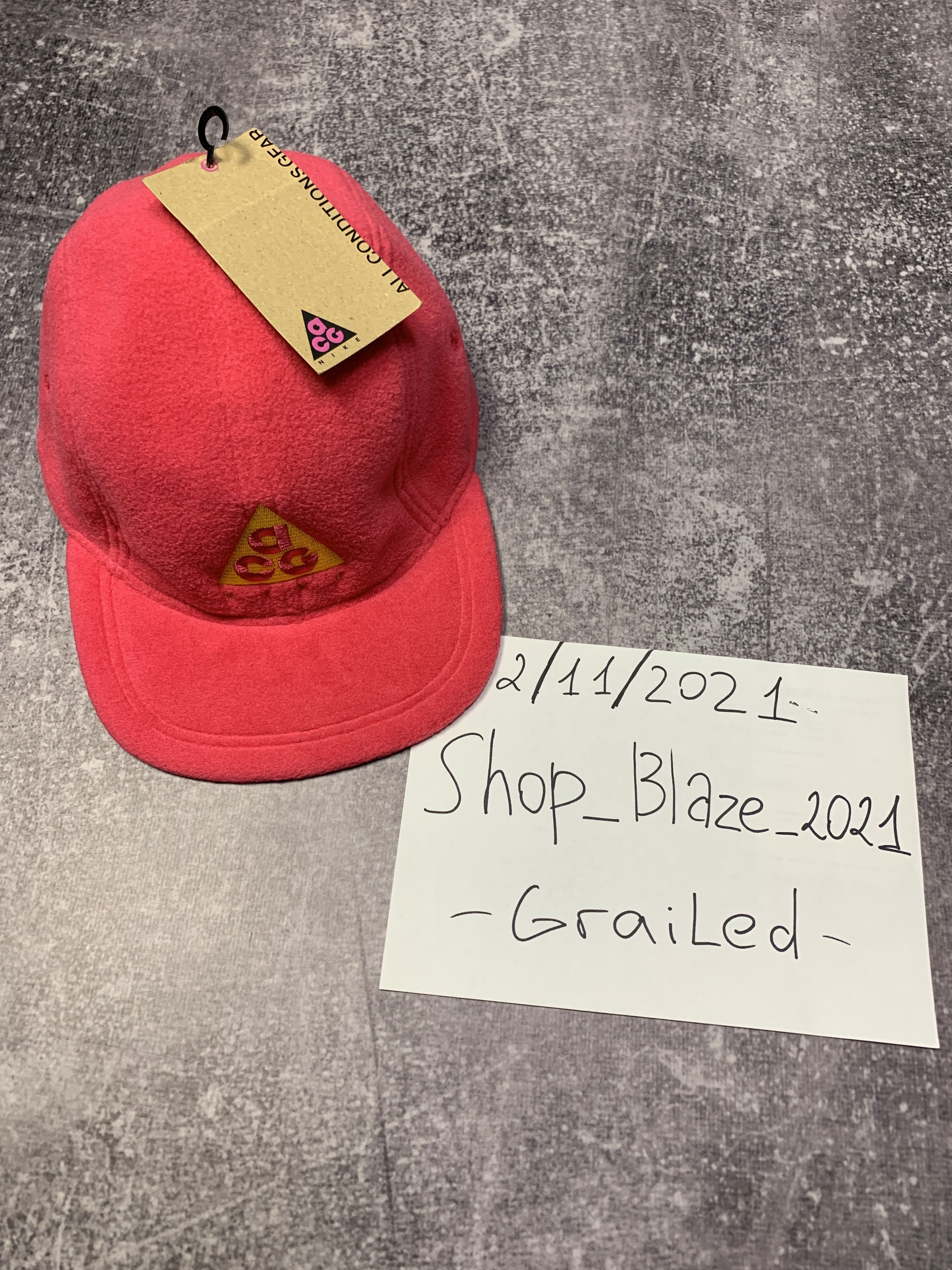 Nike × Nike ACG × Streetwear Hat Nike ACG Pink Cap Adult Unisex New ...