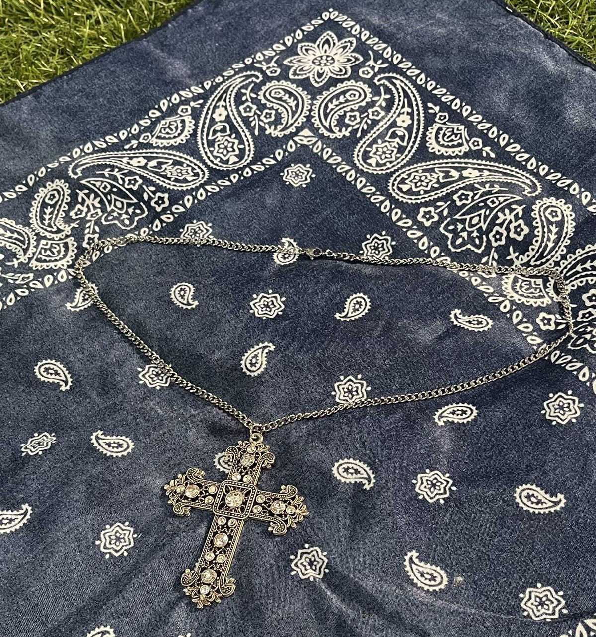 Silver LIL UZI VERT BIG CROSS STYLE CHAIN | Grailed