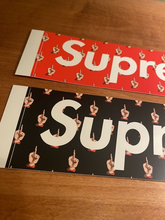 Supreme Supreme Middle Finger Box Logo Sticker Set | Grailed
