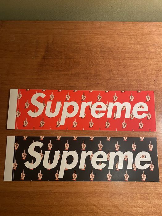 Supreme Supreme Middle Finger Box Logo Sticker Set | Grailed