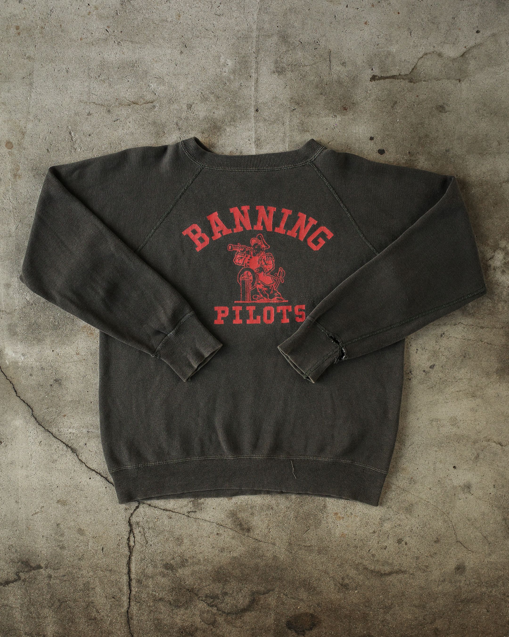 Made In Usa × Vintage 1960/70s Banning Pilots Faded Sweat | Grailed