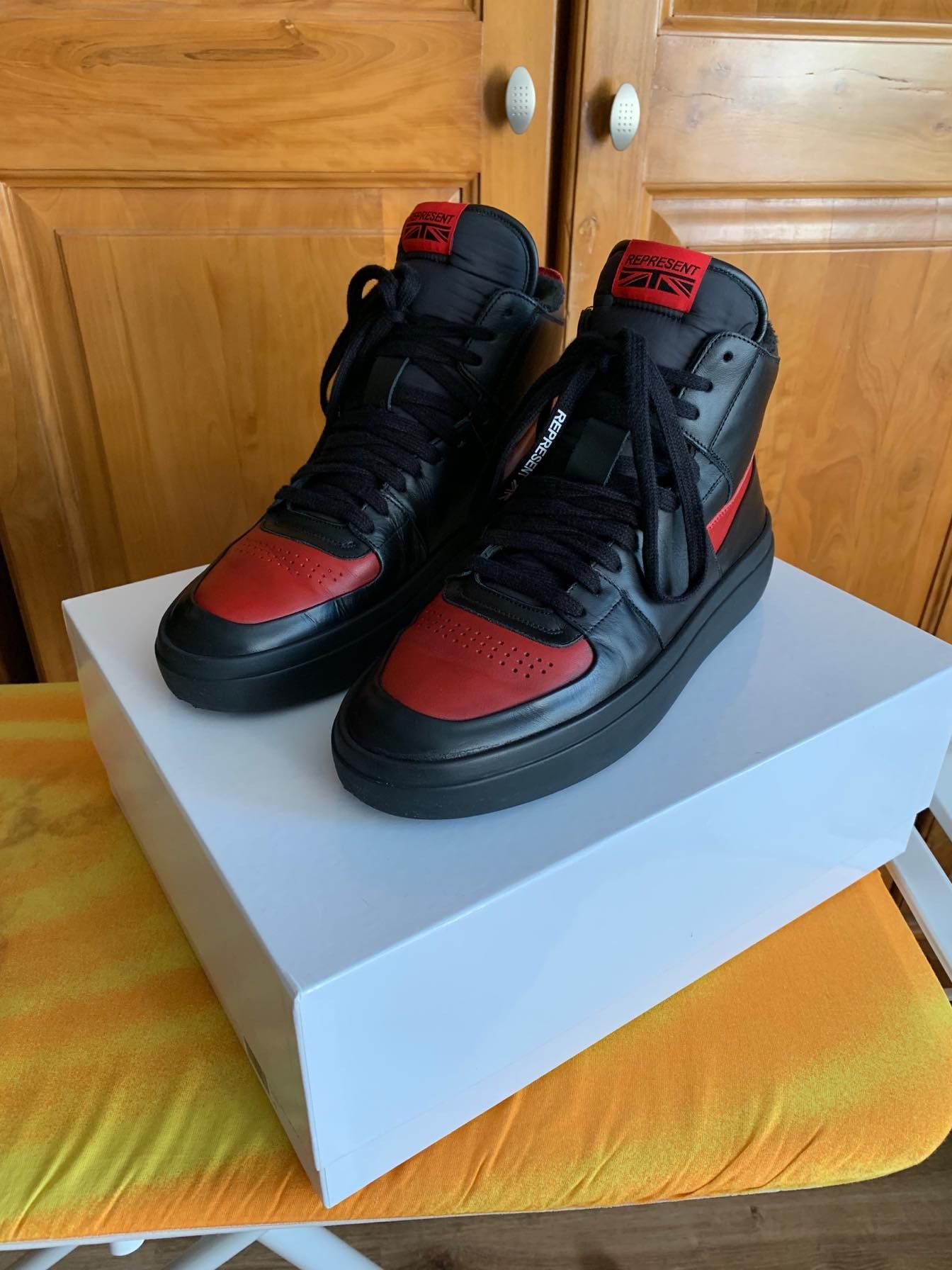Represent Clo. Represent Alpha Bred Sneakers | Grailed