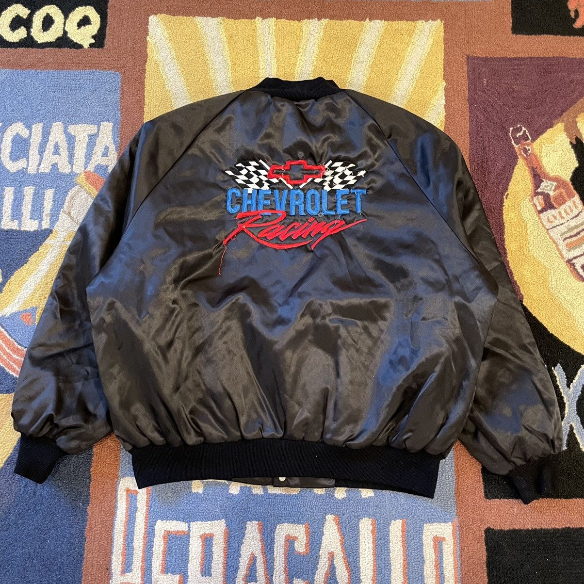Vintage Vintage 90’s Chevy Racing Satin Jacket | Grailed