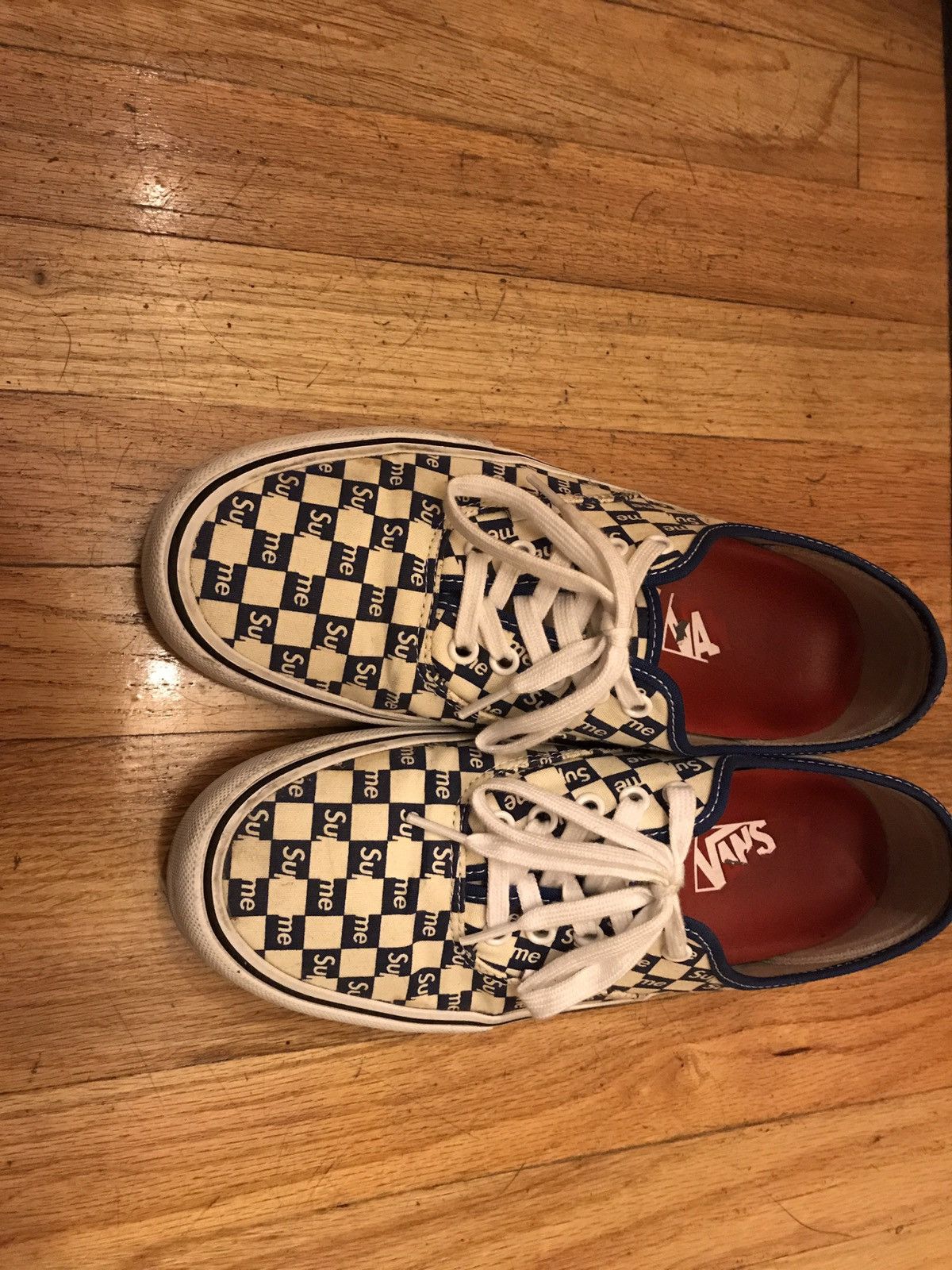 Supreme × Vans Supreme Checker Vans Blue | Grailed