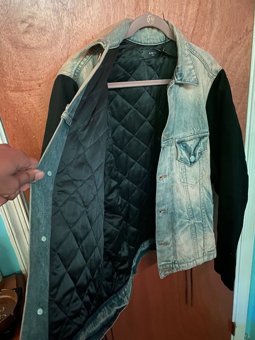 Amiri Two Tone Denim Trucker JAcket | Grailed