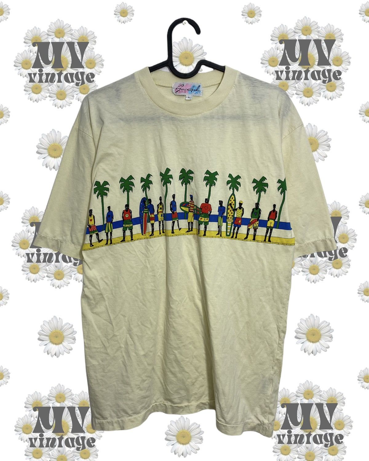 Made In Usa × Streetwear × Vintage Surfers 90s Vintage Single Stitch ...