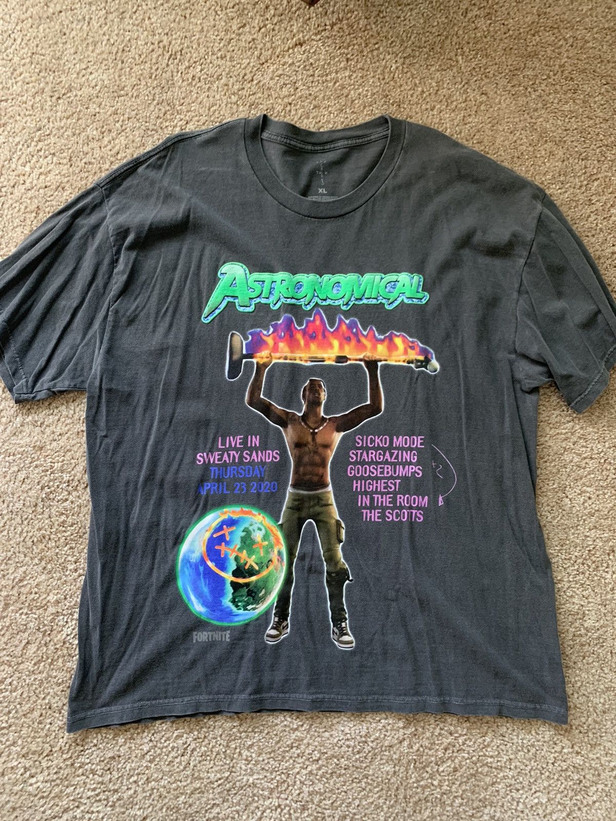 Travis Scott Travis Scott Back Bling Tee | Grailed