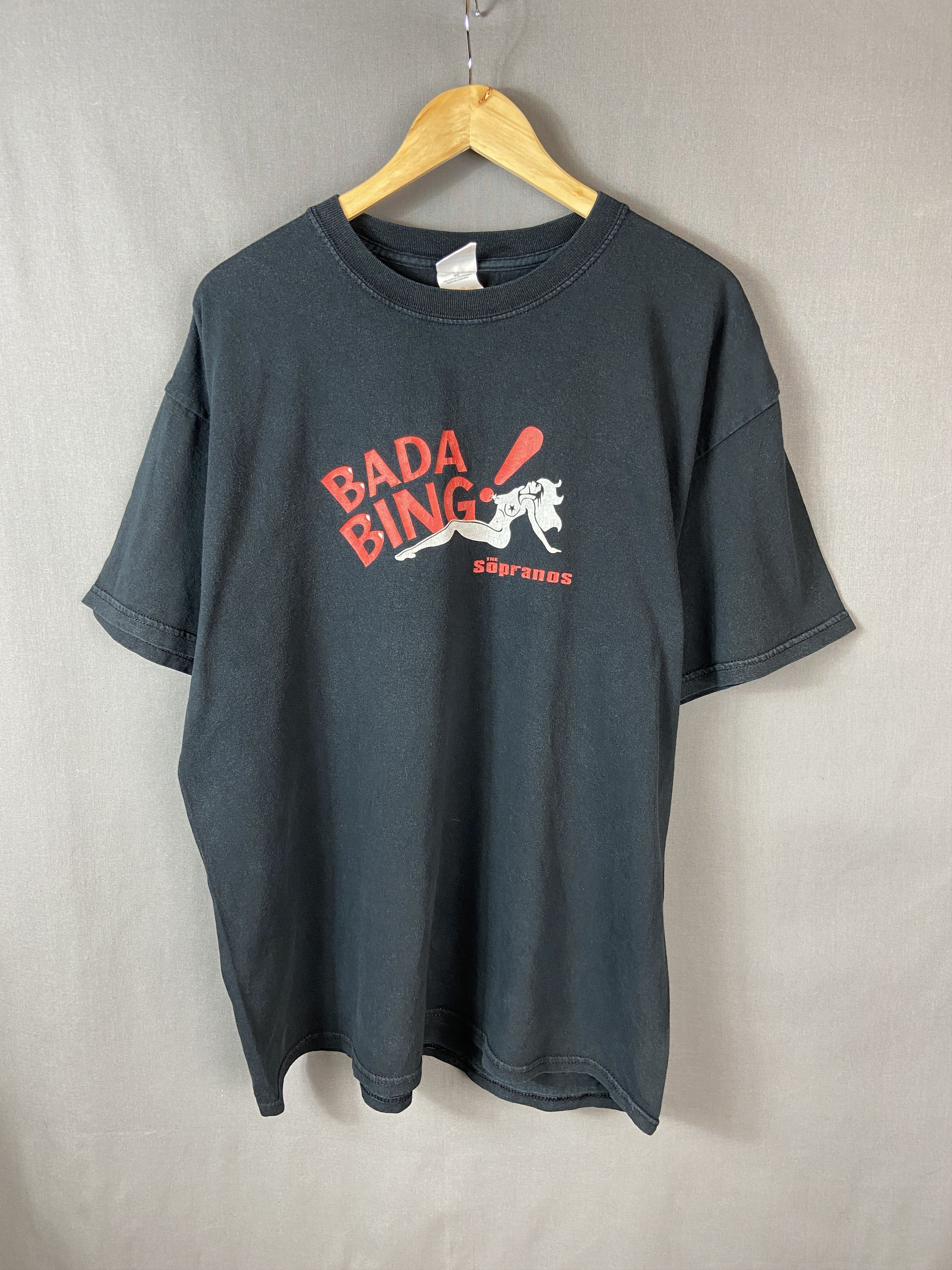 Movie × Vintage Vintage The Sopranos Satin Dolls Bada Bing t-shirt ...