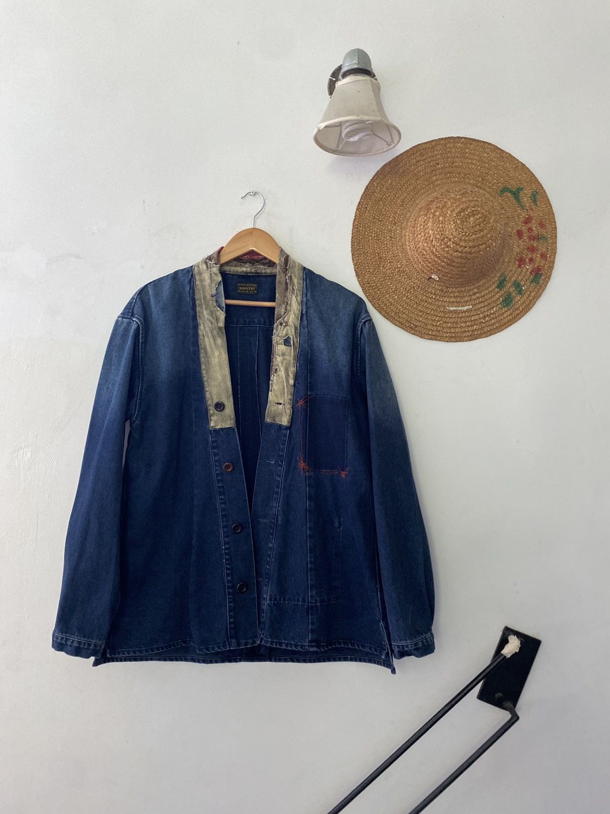 Kapital × Kapital Kountry Kapital Kountry Denim Boro Kimono Jacket ...